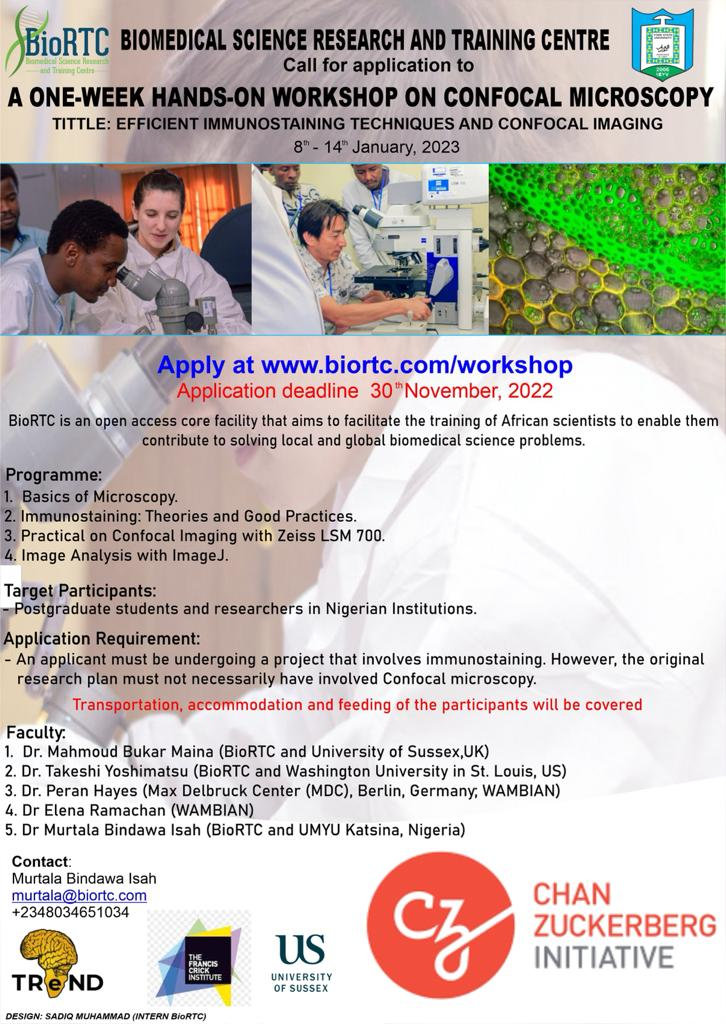 BioRTC CONFOCAL MICROSCOPY WORKSHOP | Wambian